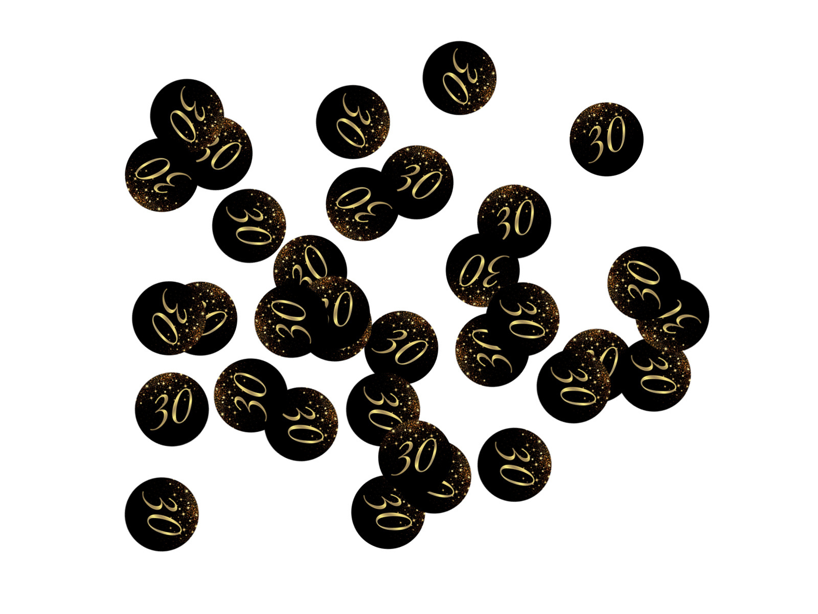 Sparkling 30th Confetti - 36 pcs. | PARTY SUPPLIES \ STREAMERS ...